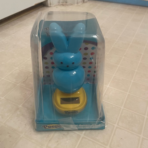 Toys | Solar Powered Dancing Bobble Head Toy Easter Peeps Bunny Blue ...